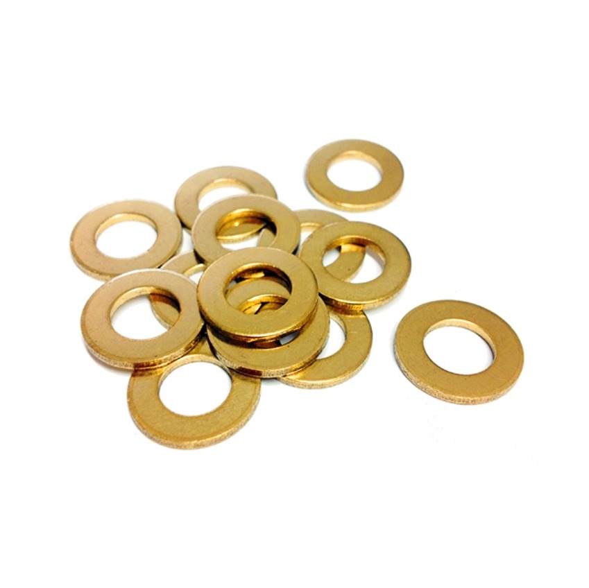 Vlakke sluitring Din 125A M5 (5.3x10x1) messing | Dhz-proshop, een ...