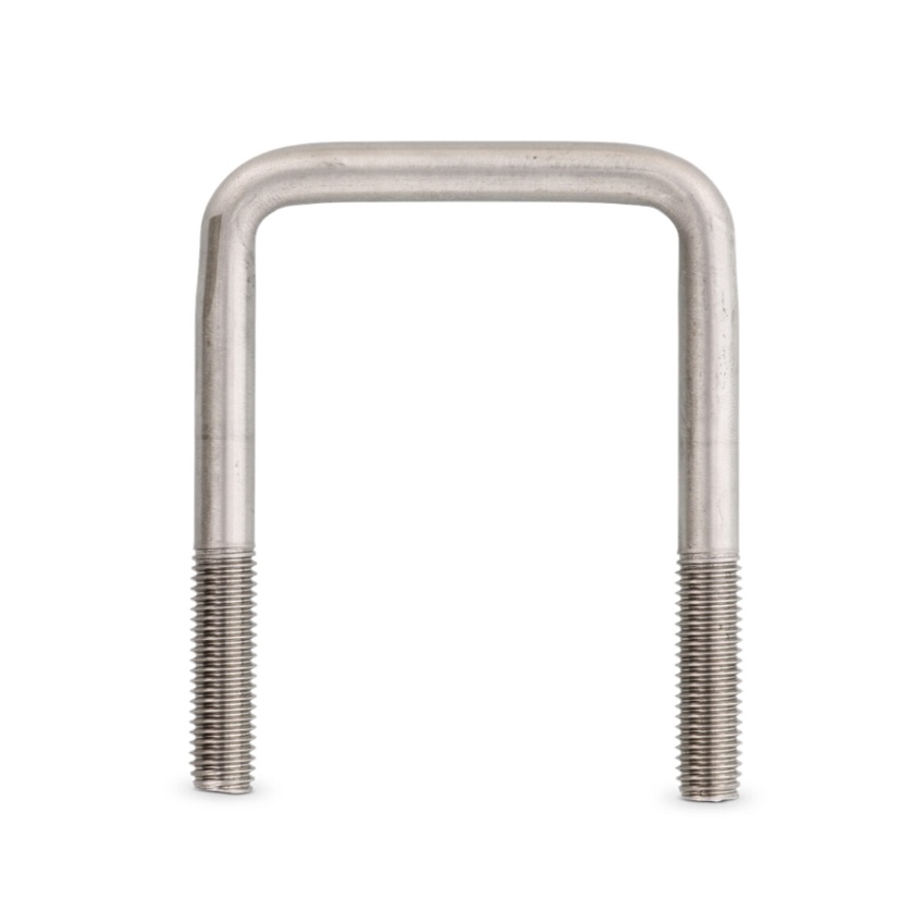 Rechthoekige U-beugel zonder moer of sluitring M12x122mm inox A4 | Dhz ...
